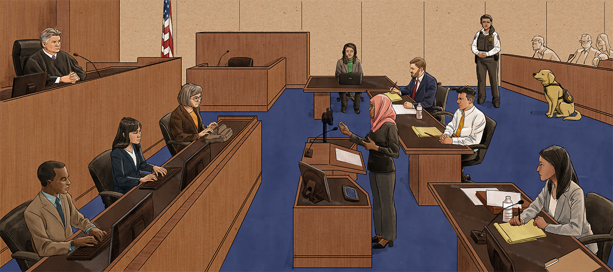 Courtroom Sketch Display – Courtroom Sketches
